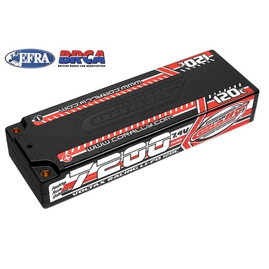 Corally C-49520 - Corally Voltax 120C Lip O Battery - 7200Mah - 7.4V ...