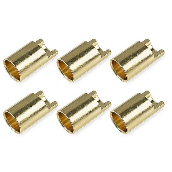 Corally Bullet Connector 6.5mm Female, Gold Plated – C-50164