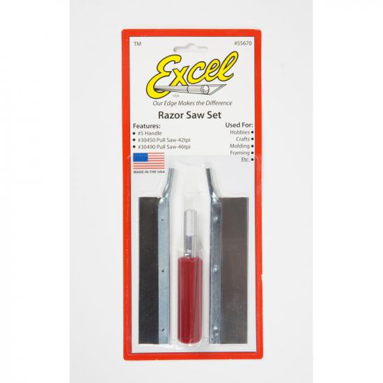 Excel Razor Saw Set – K5 Handle + 2 Blades | EXL55670