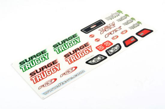 FTX FTX7275T - FTX Surge Truggy Decal SHeet | FTX Surge Spares ...