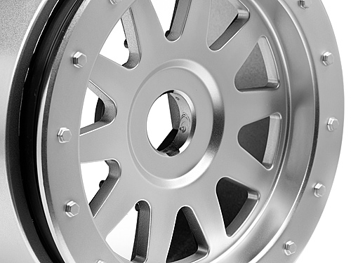 HPI TR-10 Glue-Lock Wheels Matte Chrome 120x60 (2pcs)