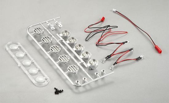 Killer Body KB48511 - Killer Body Chrome Spot Lights W/Led Unit Set (5 ...