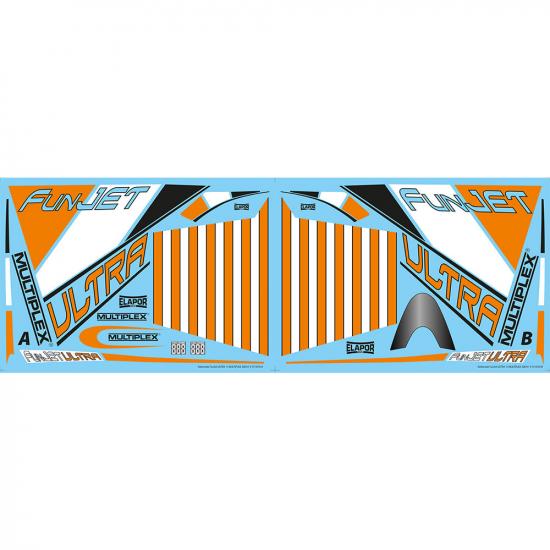 Multiplex MPX724570 - Multiplex Decal Sheet FunJet Ultra | Multiplex ...