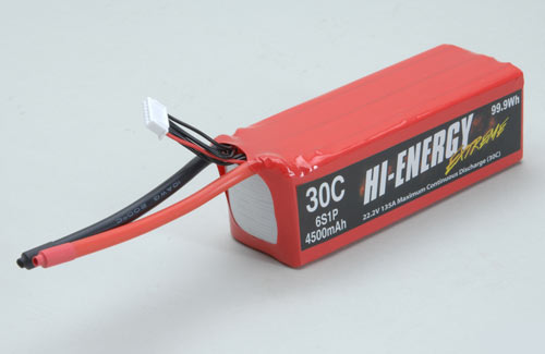Ripmax O-HE6S1P450030A - Hi-Energy 6S 4500mAh 30C Li-Po | LiPo ...