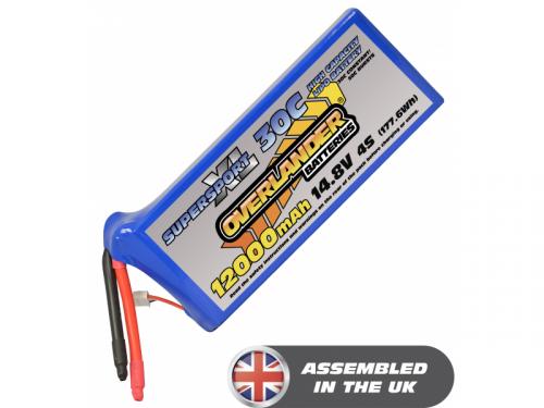 Overlander OL-2745 - 12000mAh 4S 14.8v 30C LiPo Battery - Overlander ...