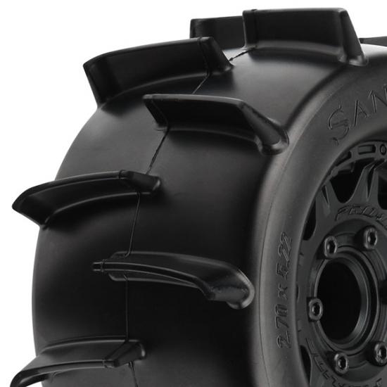 ProLine PRO1186-10 - ProLine Sand Paw 2.8 Tyres Mounted on Black Raid ...