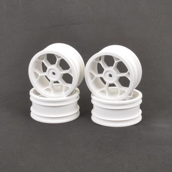 Schumacher Wheel Y Spoke 25mm - White (4) | SCH-U2193