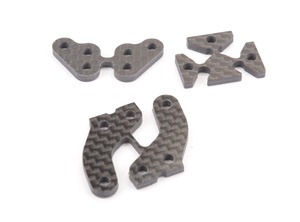 Schumacher Mi6 Carbon Fibre Lockstop & Hub Arm Kit (U4871)