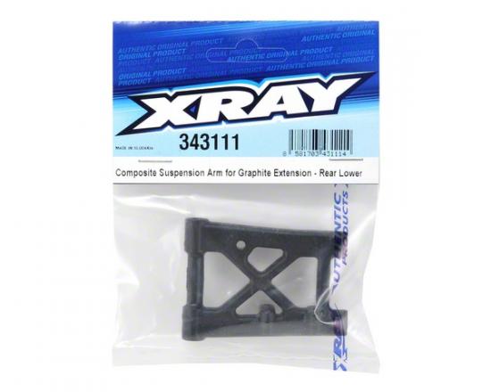 XRay XR343111 Composite Rear Lower Arm for Graphite Extension