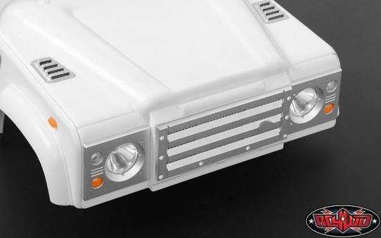 RC4WD Z-S1654 - RC4WD D90/110 Aluminium Front Grill and Headlight ...