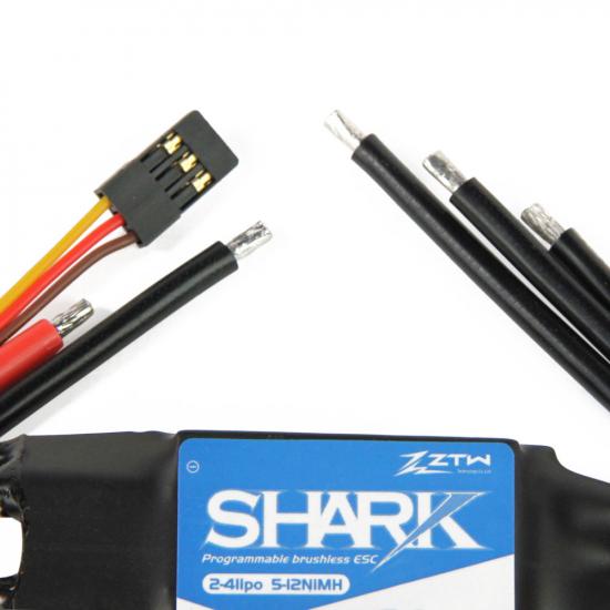 ZTW ZTW9020101 - ZTW Shark Marine 20A BEC ESC (2-4 LiPo) (Water-cooled ...
