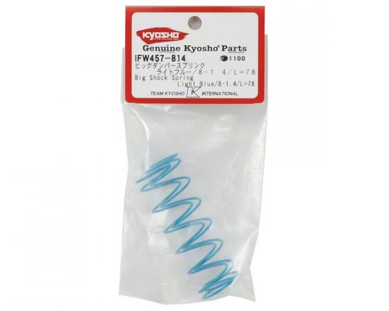 Kyosho Big Shock Springs 8-1.4 78mm Light Blue (2)