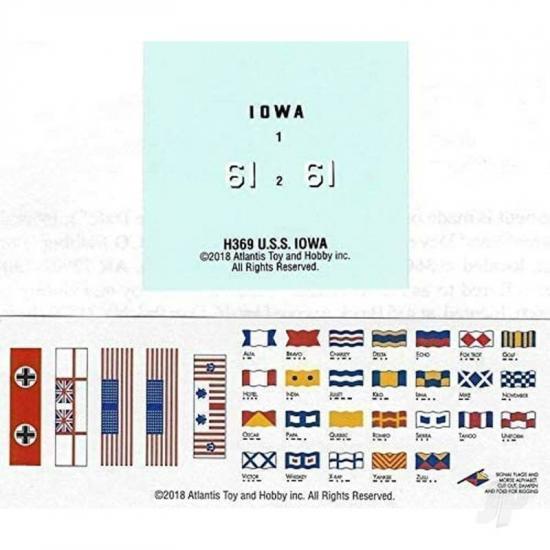 Atlantis 1:535 USS Iowa BB-61 Battleship Kit (AMCH369)
