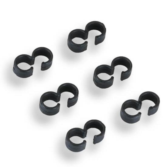 Fastrax FAST89BK - Fastrax Black Fuel Tube Clips (6) | Fastrax Spares ...