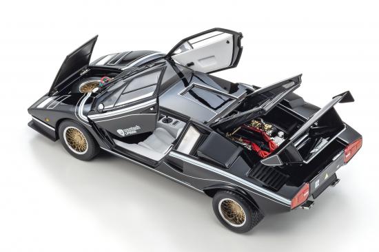 Kyosho KS08320C - Kyosho 1:18 Lamborghini Countach LP500R Black-White ...