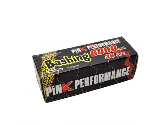 Pink Performance PP3-3S6000-M - Pink Bashing LiPo 3S 11.1V-6000-50C (Multi) 139x47x39mm 460g ...