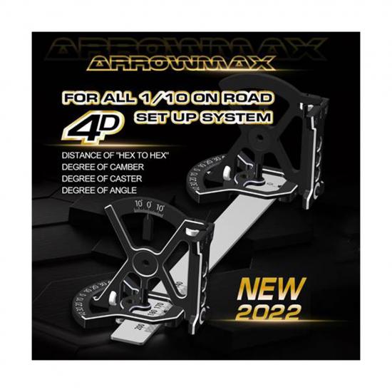 Arrowmax AM174040A - Arrowmax 4D 2022 Set Up System - 1:10 Touring Cars With Bag (1) | RC Setup ...