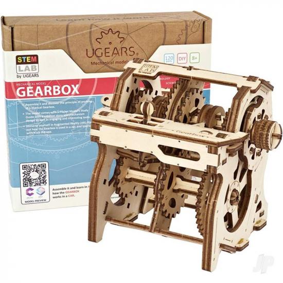 UGears UGR70131 - UGears Gearbox STEM Lab | Wooden Kits | Wheelspin Models