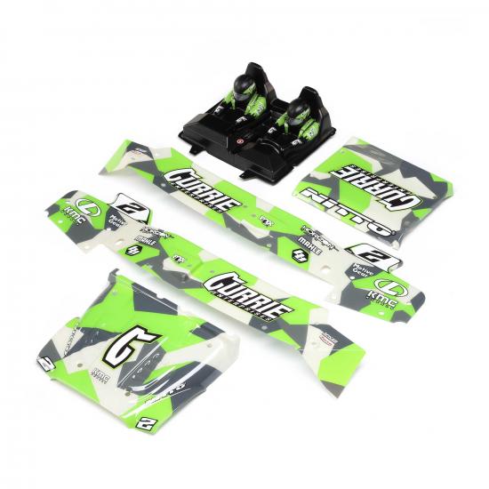Losi LOS230099 - Body/Driver Set - Green - Silkscreened: Hammer Rey ...