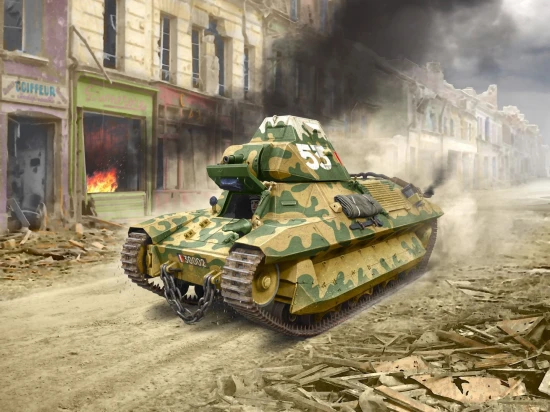 ICM ICM35336 - FCM 36 - WWII French Light Tank | Plastic Model Car Kits ...