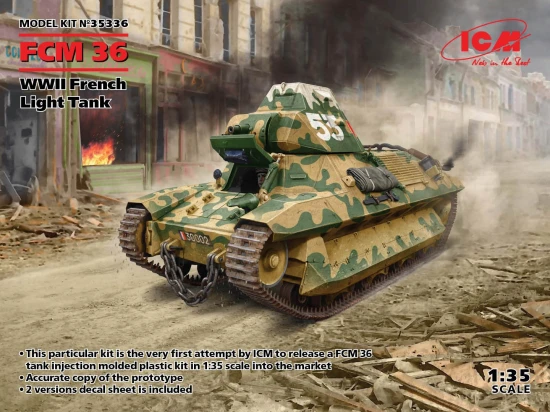ICM FCM 36 WWII French Light Tank 1:35 Kit (HC-ICM35336)
