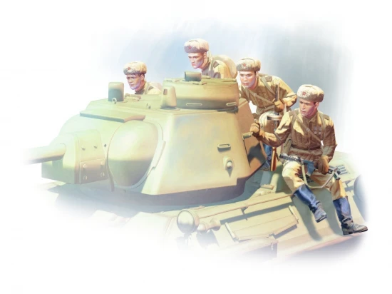 ICM ICM35640 - Soviet Tank Riders (1943-1945) (4 figures) | Scale Model ...