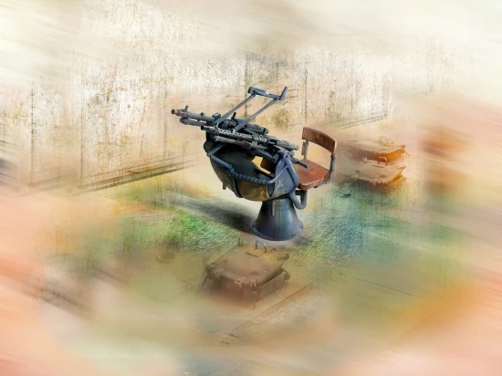 ICM ICM35714 - Zwillingssockel 36 - WWII German Anti-aircraft Machihe ...