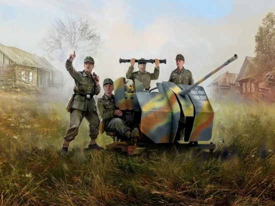 ICM ICM35718 - Flak 38 with Crew | Plastic Model Car Kits | Wheelspin ...