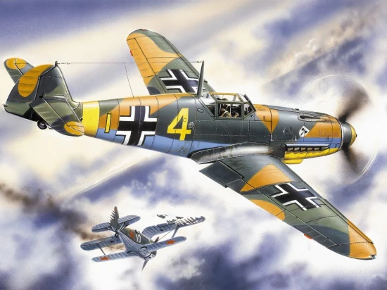 ICM Messerschmitt Bf 109F-4 WWII German Fighter Kit