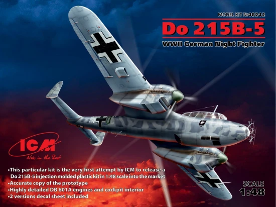 ICM ICM48242 - Do 215 B-5 - WWII German Night Fighter | Aircraft | Wheelspin Models