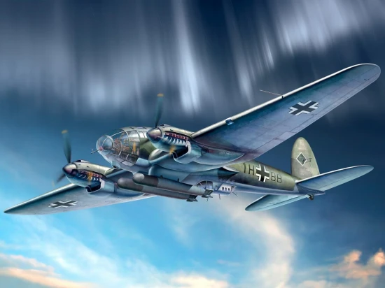 ICM ICM48262 - He 111H-6 - WWII German Bomber | Aircraft | Wheelspin Models