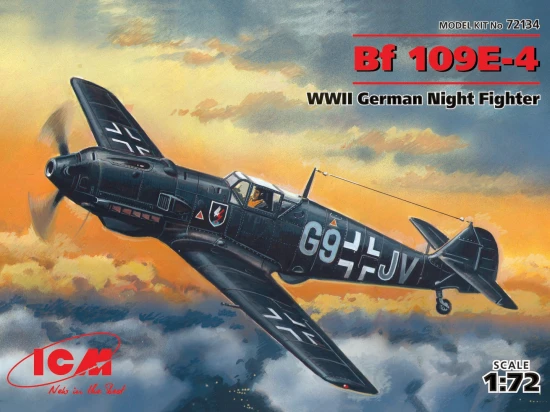 ICM ICM72134 - Messerschmitt Bf 109E-4 - WWII German Night Fighter | Aircraft | Wheelspin Models