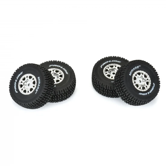 ProLine PRO1025310 - ProLine 1:16 Mirage TT F/R Tires MTD 12mm Silver ...