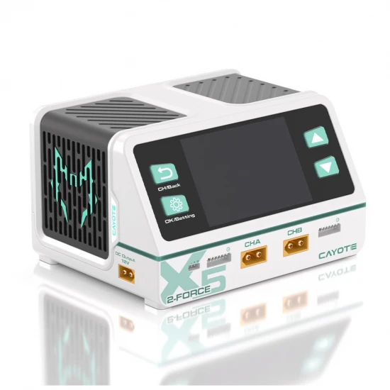 Cayote 2-Force X5 Dual-Channel Smart Charger | SCH-CYEG1024