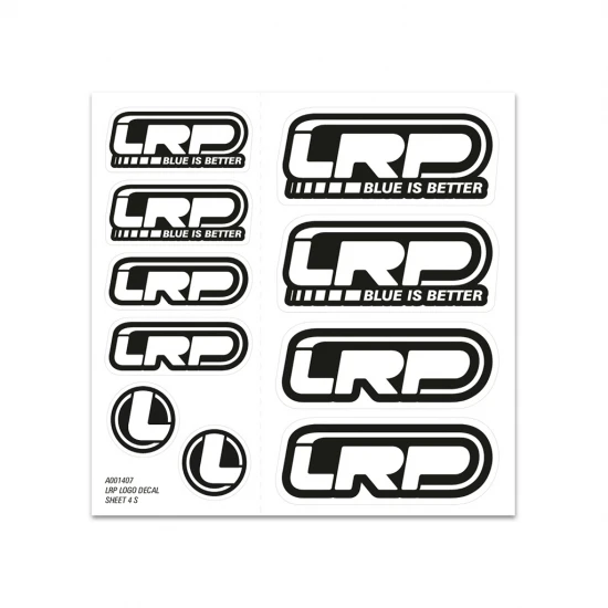LRP LRPA001407 - LRP Logo Decal Sheet 4S | LRP Spares | Wheelspin Models