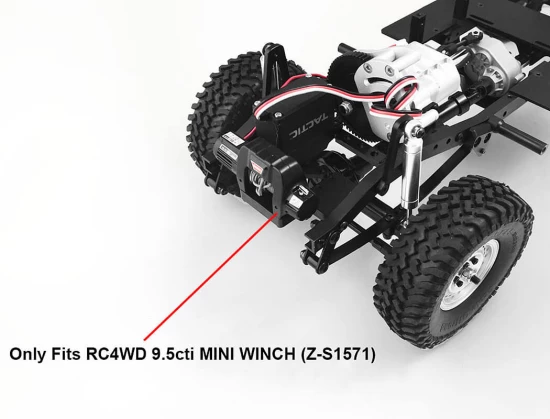 RC4WD Kangaroo Front Bumper w/Lights – Black | VVV-C0434